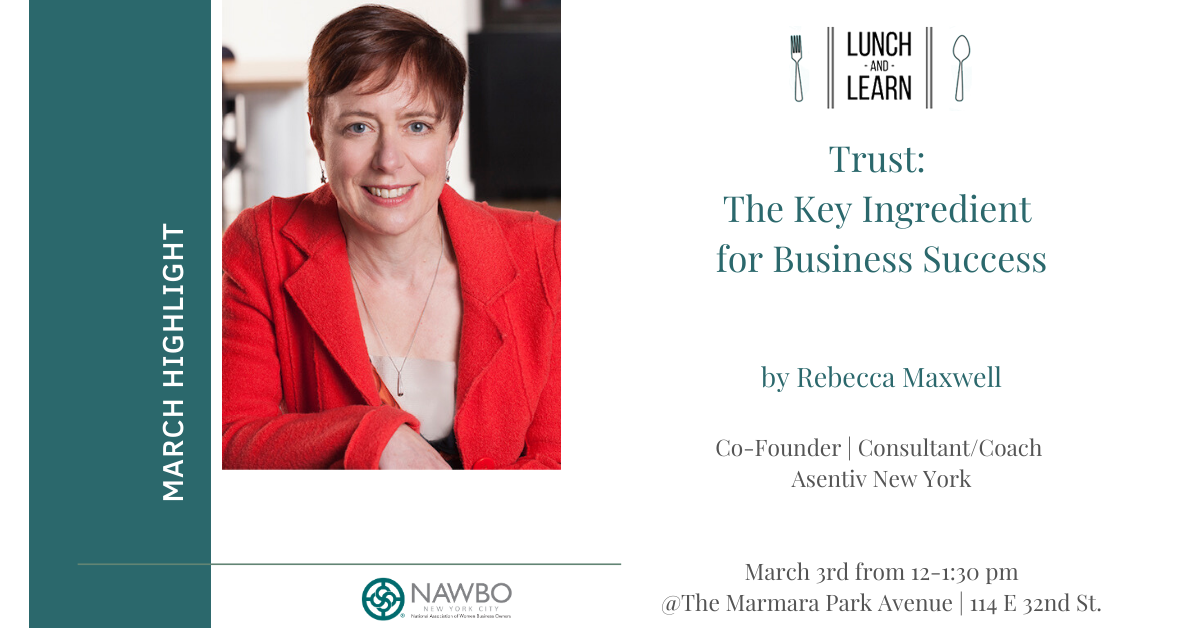 NAWBO NYC | Trust: The Key Ingredient for Business Success